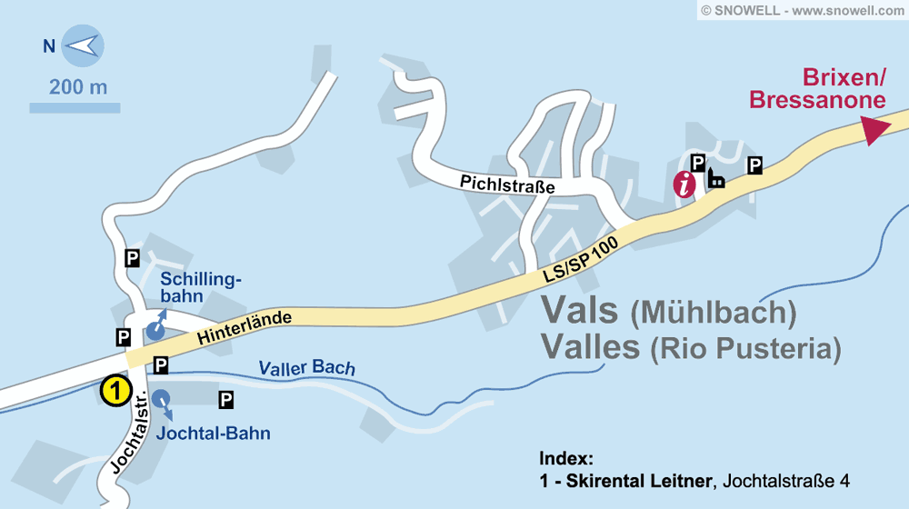 Skiverleih Vals-Mühlbach | SNOWELL