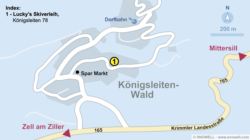 Skiverleih Königsleiten-Wald | SNOWELL