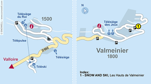 Skiverleih Valmeinier 1800 | SNOWELL