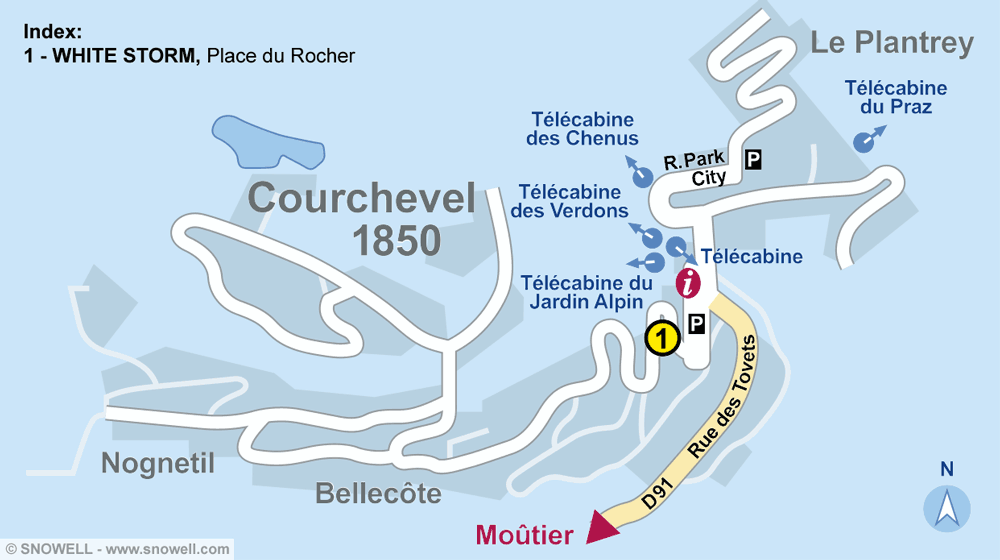 Skiverleih Courchevel 1850 | SNOWELL