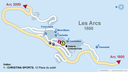 Skiverleih Les Arcs 1600 | SNOWELL